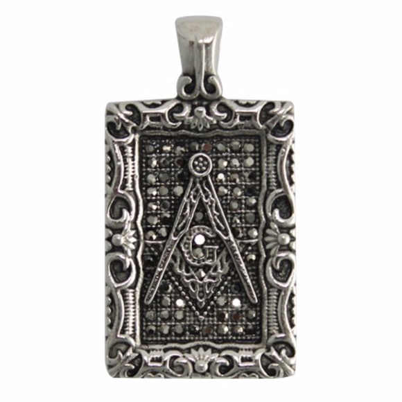 Accessories | Stainless Steel Framed Masonic Symbol Pendant | Poshmark
